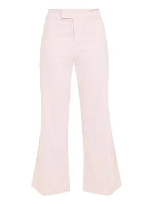 Isabel Marant Lyre Cotton-Blend Kick-Flare Pants Pastel Pink