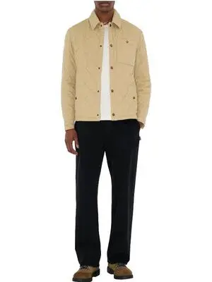 Burberry Quilted Gabardine Overshirt - Hamper Beige