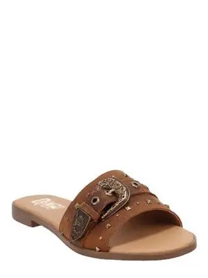 DINGO Lariat Slide Sandal Brown