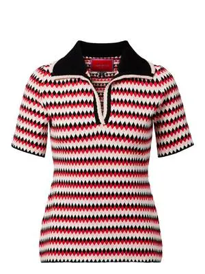 LA DOUBLEJ Checkers Knitted Polo
