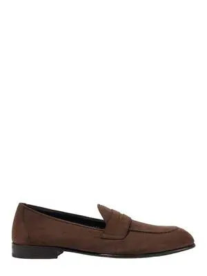 Brioni Appia Leather Penny Loafers - Brown