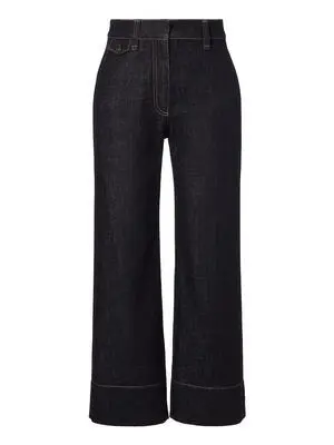 Brunello Cucinelli High-rise Wide-leg Jeans - Blue