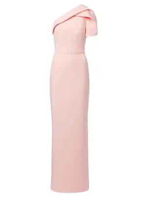 Safiyaa One-shoulder Crêpe Gown - Pink