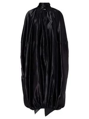 FERRAGAMO Satin Midi Dress - Black
