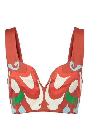 La DoubleJ Baia Printed Crop Top - Multicoloured
