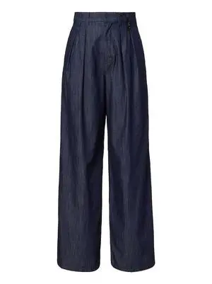 Max Mara Jerry Embellished Wide-leg Pants - Blue