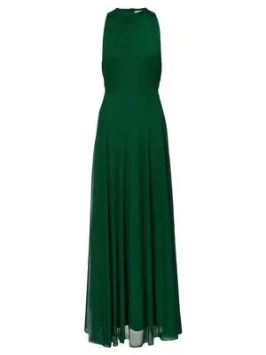 Max Mara Carnet Mesh Jersey Maxi Dress - Green