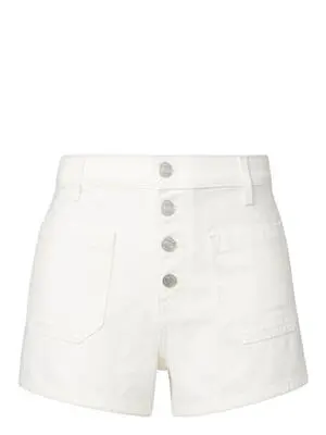 NILI LOTAN Harley High-rise Denim Shorts - White