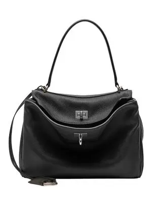 Balenciaga Rodeo Small Leather Tote Bag - Black