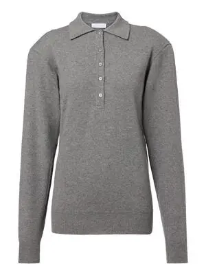 Stella McCartney Cashmere And Wool Polo Sweater - Grey
