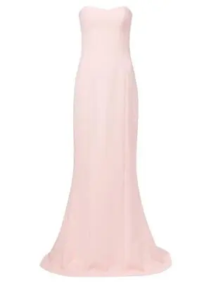 Safiyaa Trumpet Crêpe Gown - Pink