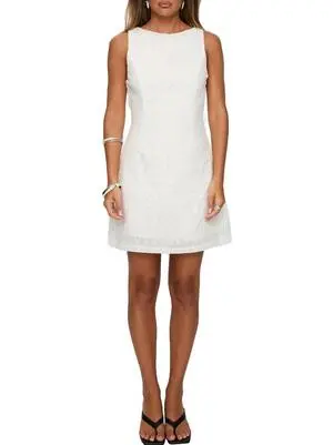 Princess Polly Pacie Broderie Cotton Mini Dress - White