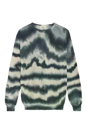 A PAPER KID Tie-dye Long-sleeve Sweater - Neutrals