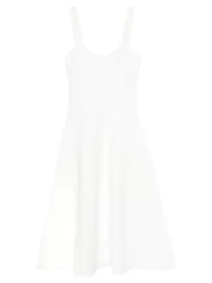 Maje Babydoll Knitted Dress - White