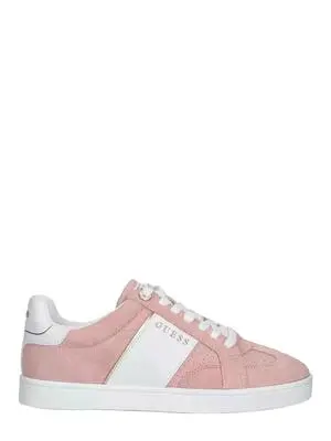 Guess Suede Panelled Sneakers - Pink