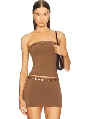 LOBA Clemente Tube Top - Brown