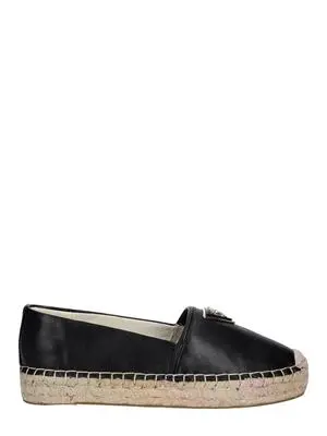 Guess Faux-leather Espadrille Flats - Black