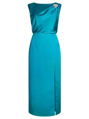 Liu Jo Satin Midi Dress - Blue
