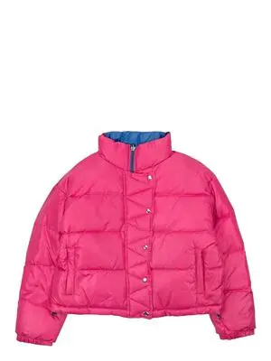 Callipygian Reversible Puffer Jacket - Pink