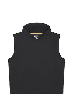 RHONE Range Sleeveless Hoodie - Black
