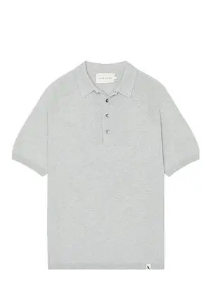 PEREGRINE Jones Polo 2.0 Shirt In Blue - Washed Denim