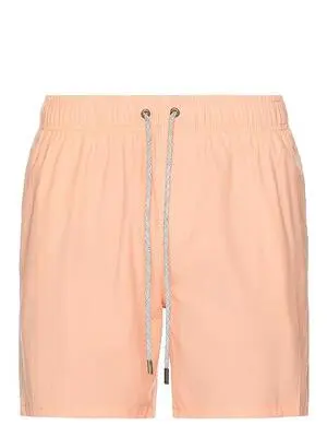 VINTAGE SUMMER Vintage Wash Volley Swim Shorts - Peach