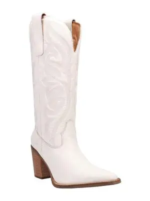 DINGO Hensley Western Boot - White