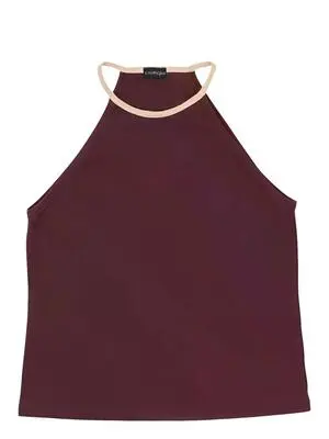 Callipygian Halterneck Tank Top - Red