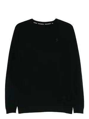 Karl Lagerfeld Merino Wool Sweater - Black
