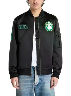 Mitchell & Ness X Nba Celtics Bomber Jacket - Black