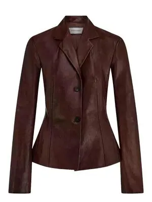 FERRAGAMO Leather Jacket - Brown