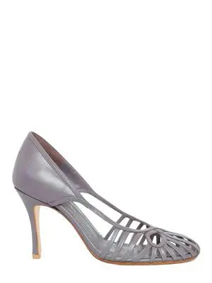 STUDIO CHOFAKIAN 75mm Glyph Strappy Pumps - Purple