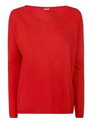 APUNTOB V-Neck Long-Sleeve Top