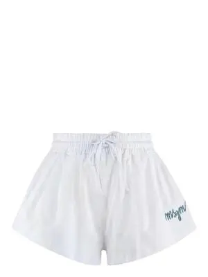 MSGM Cotton Shorts - White