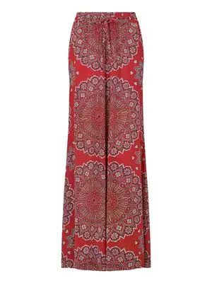 HAYLEY MENZIES Paisley-print Trousers - Red