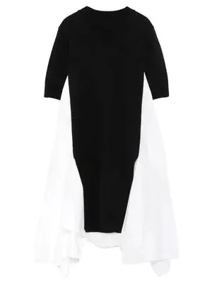 Sacai Poplin Dress - Black