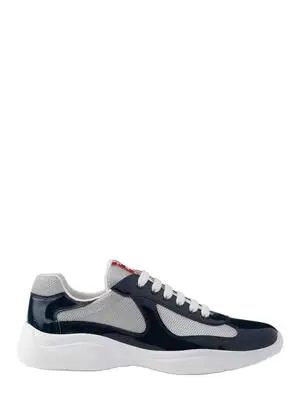 Prada America's Cup Panelled Chunky Sneakers - Blue