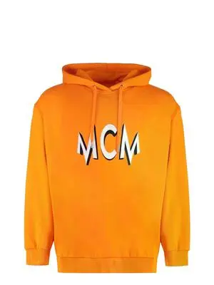 Mcm Graphic-print Hoodie - Orange