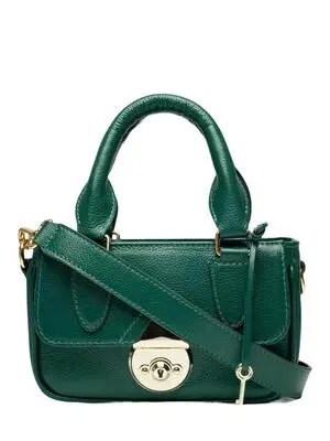 STUDIO CHOFAKIAN Mini Sarah Textured Leather Tote - Green