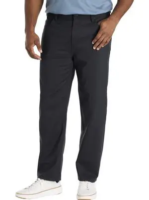 Perry Ellis Big & Tall 5-pocket Stretch Chino Pants - Black