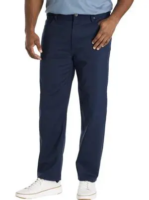 Perry Ellis Big & Tall 5-pocket Stretch Chino Pants - Dark Sapphire