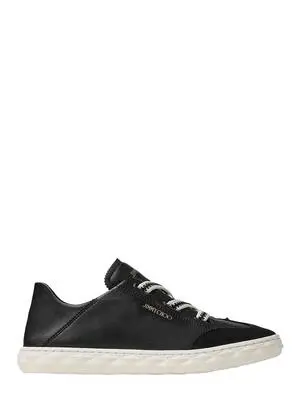 JIMMY CHOO Diamond Flex Leather Trainers - Black