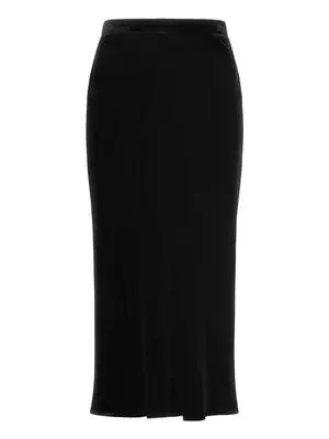 Roberto Cavalli Velvet Pencil Skirt - Black