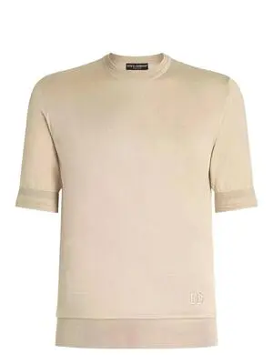 Dolce & Gabbana Silk T-shirt - Neutrals