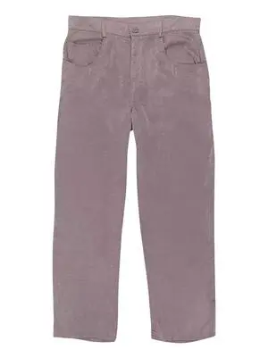 Callipygian Satin Trousers - Purple