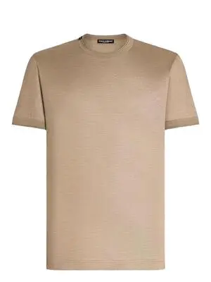 Dolce & Gabbana Silk T-shirt Neutrals