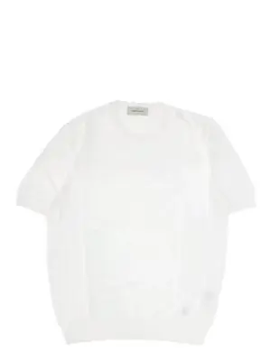 GRAN SASSO Crew-neck Knitted T-shirt - White