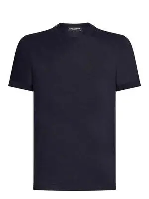Dolce & Gabbana Silk T-shirt - Blue