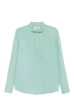 MC2 SAINT BARTH Stretch-cotton Shirt - Green