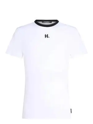 Karl Lagerfeld Monogram Slim-fit T-shirt - White
